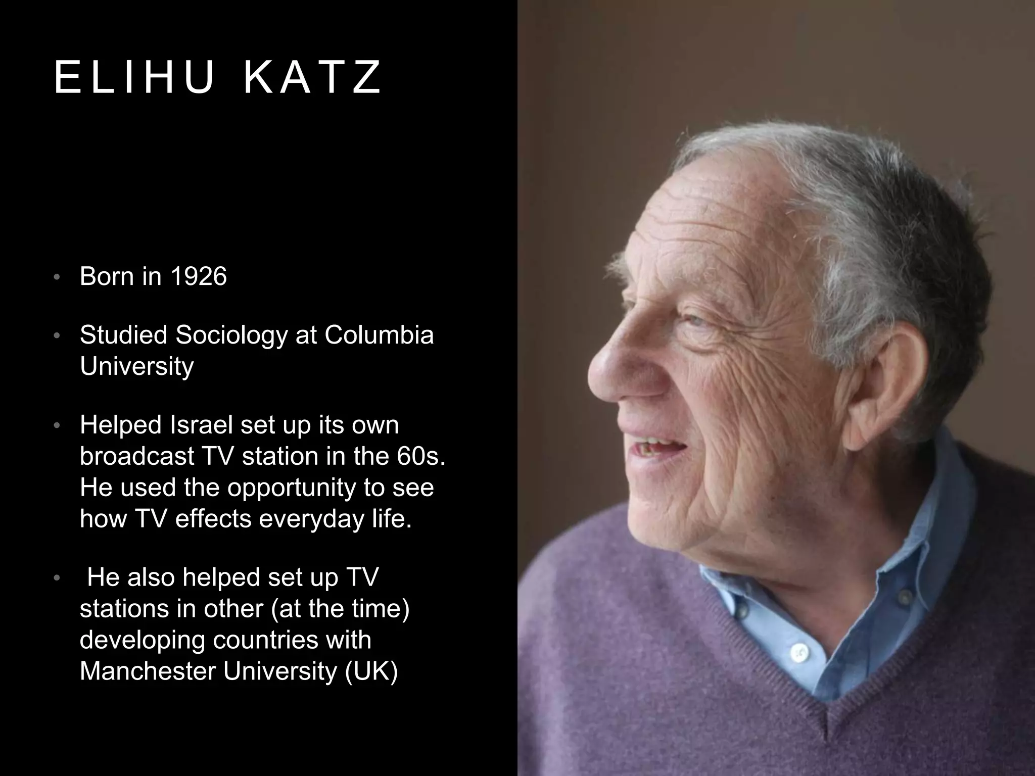 Katz and Blumler - Uses and Gratifacations | PPTX