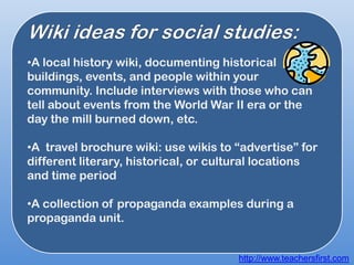 Intro to Classroom Wikis | PPT