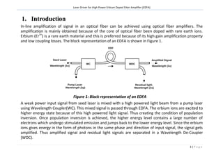 LASER DRIVER FOR HIGH POWER ERBIUM DOPED FIBER AMPLIFIER (EDFA) | PDF