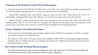 Ultrasonic Welding Introduction including research paper | PPTX