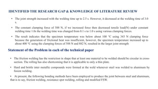 Ultrasonic Welding Introduction including research paper | PPTX