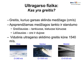 Kauno ECHO 2015 Ultragarso fizika | PDF