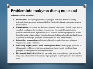 Kauno r. Garliavos Jonučių progimnazija. Probleminio mokymosi dienos | PPT