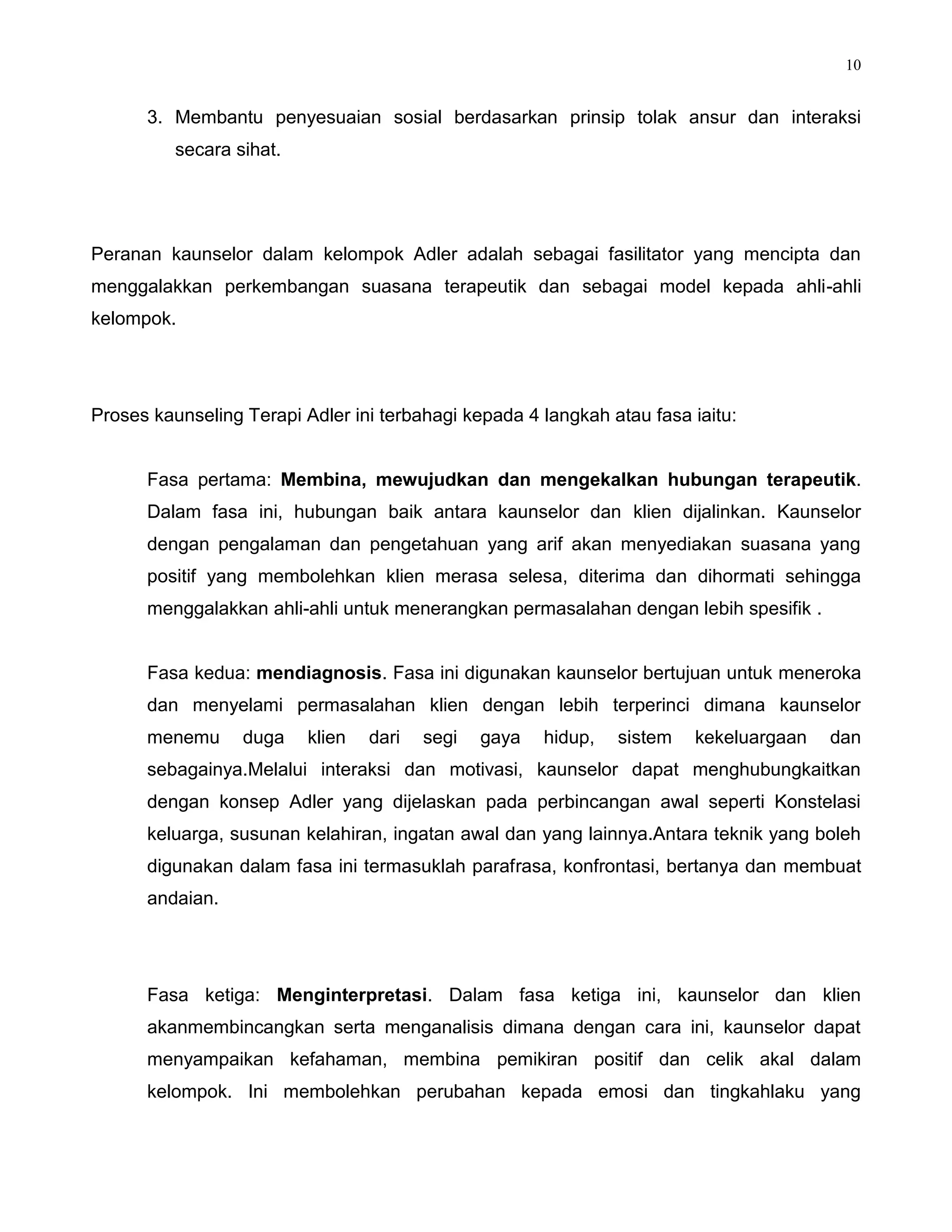 Kaunseling kelompok teori adler 2012 | DOCX