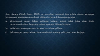 Kaunseling kerjaya di institusi pengajian tinggi | PPTX