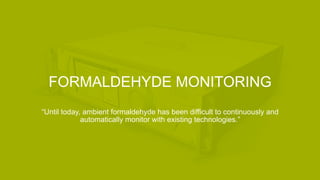 Measurement of Formaldehyde Pollution in Ambient Air | PPT
