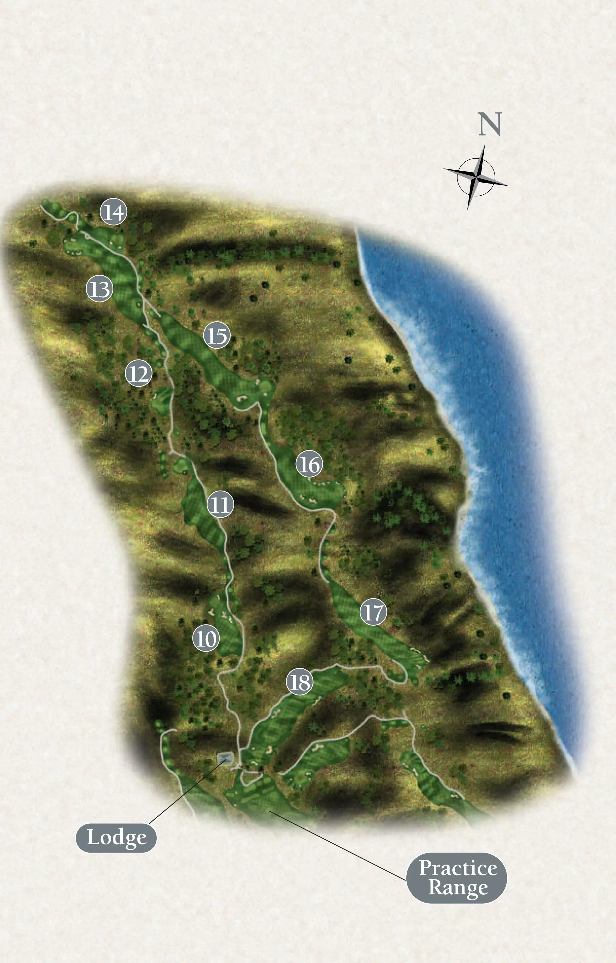 Kauri Cliffs Golf Course Yardage Chart | PDF | Golf | Sports