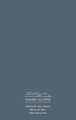 Kauri Cliffs Golf Course Yardage Chart | PDF | Golf | Sports