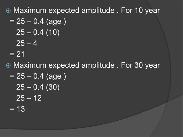 Accommodation & presbyopia expected amplitude of accommodation | PPTX