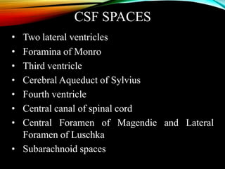 CSF physiology | PPTX
