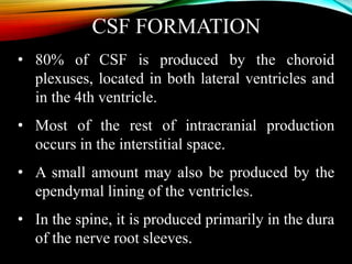 CSF physiology | PPTX