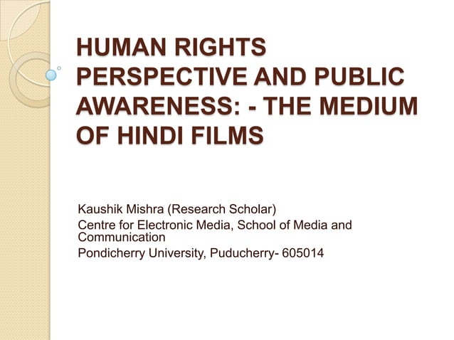 Kaushik mishra ppt | PPT