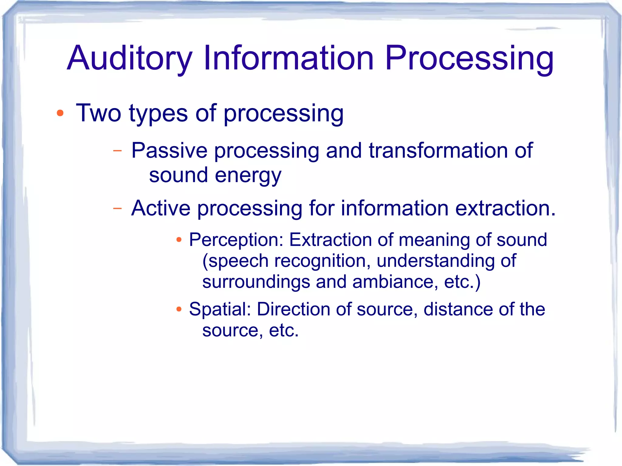 Introduction to Spatial Auditory Processing | PDF