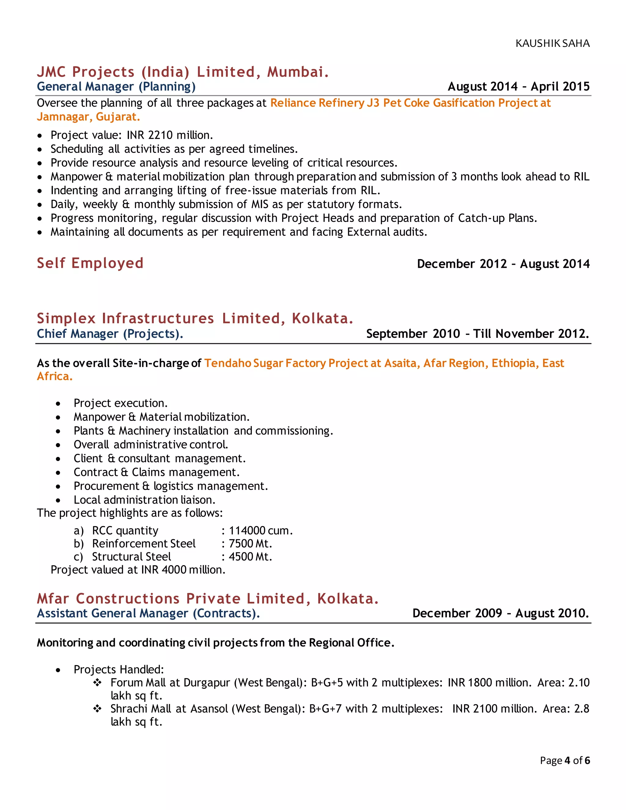 Kaushik resume | PDF