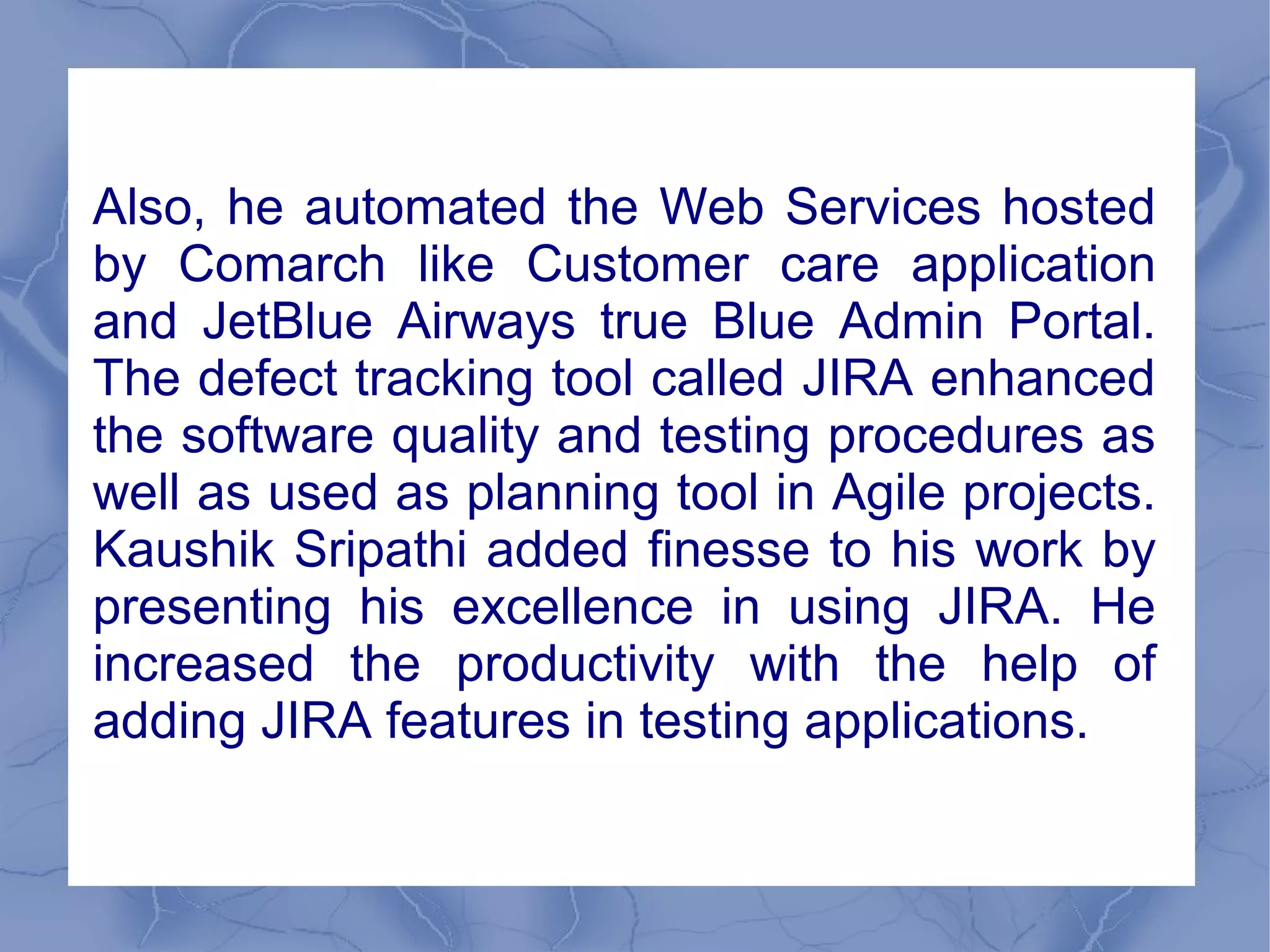 Kaushik Sripathi, KAUSHIK SRIPATHI | PPT