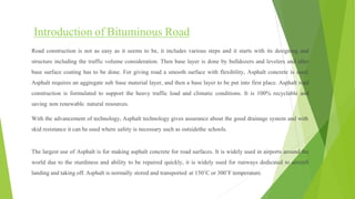 Bituminous road construction project based learning report | PPTX ...