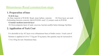 Bituminous road construction project based learning report | PPTX ...