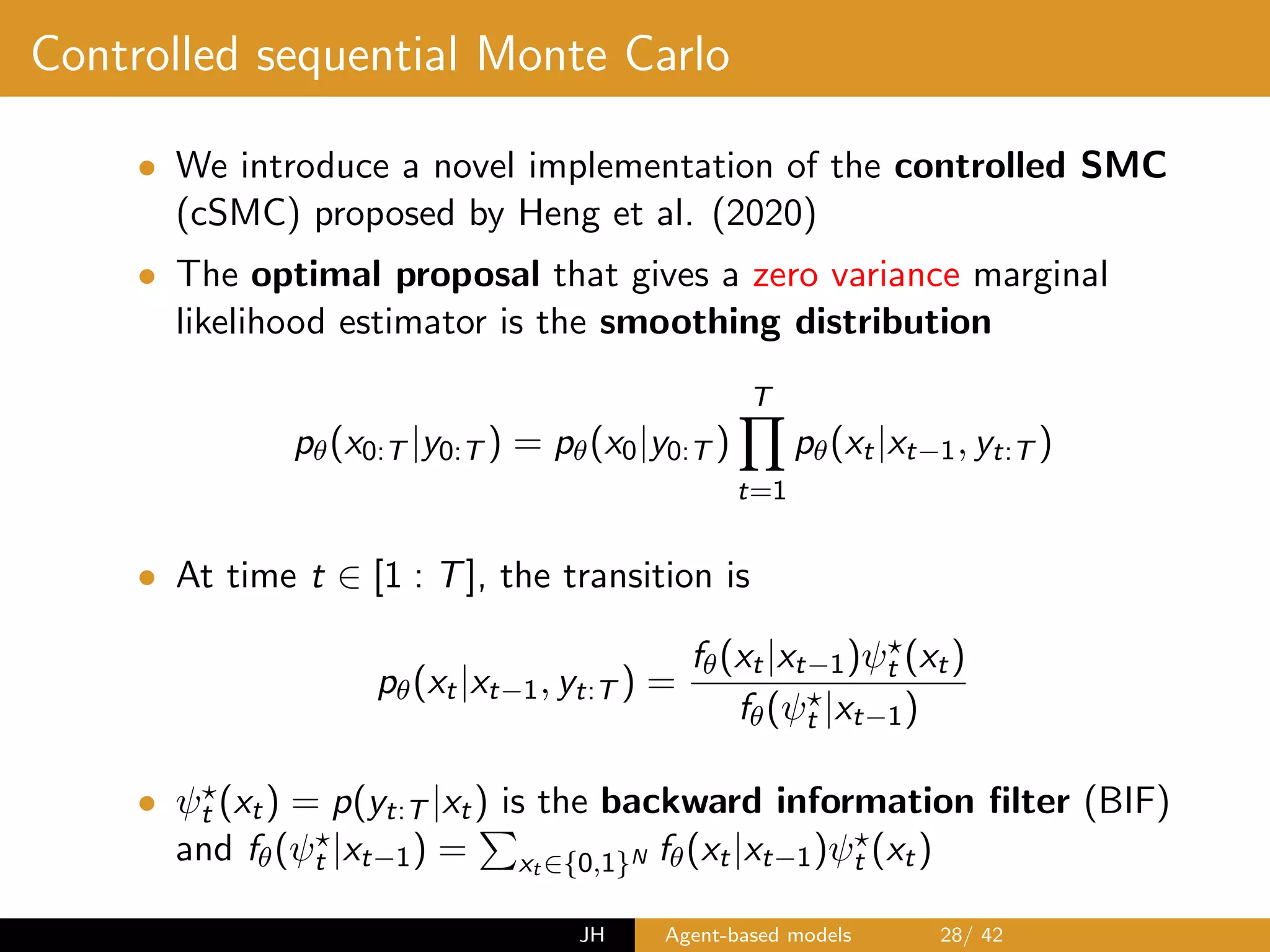 Sequential Monte Carlo algorithms for agent-based models of disease ...