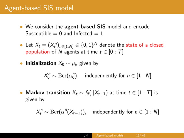 Sequential Monte Carlo Algorithms For Agent Based Models Of Disease