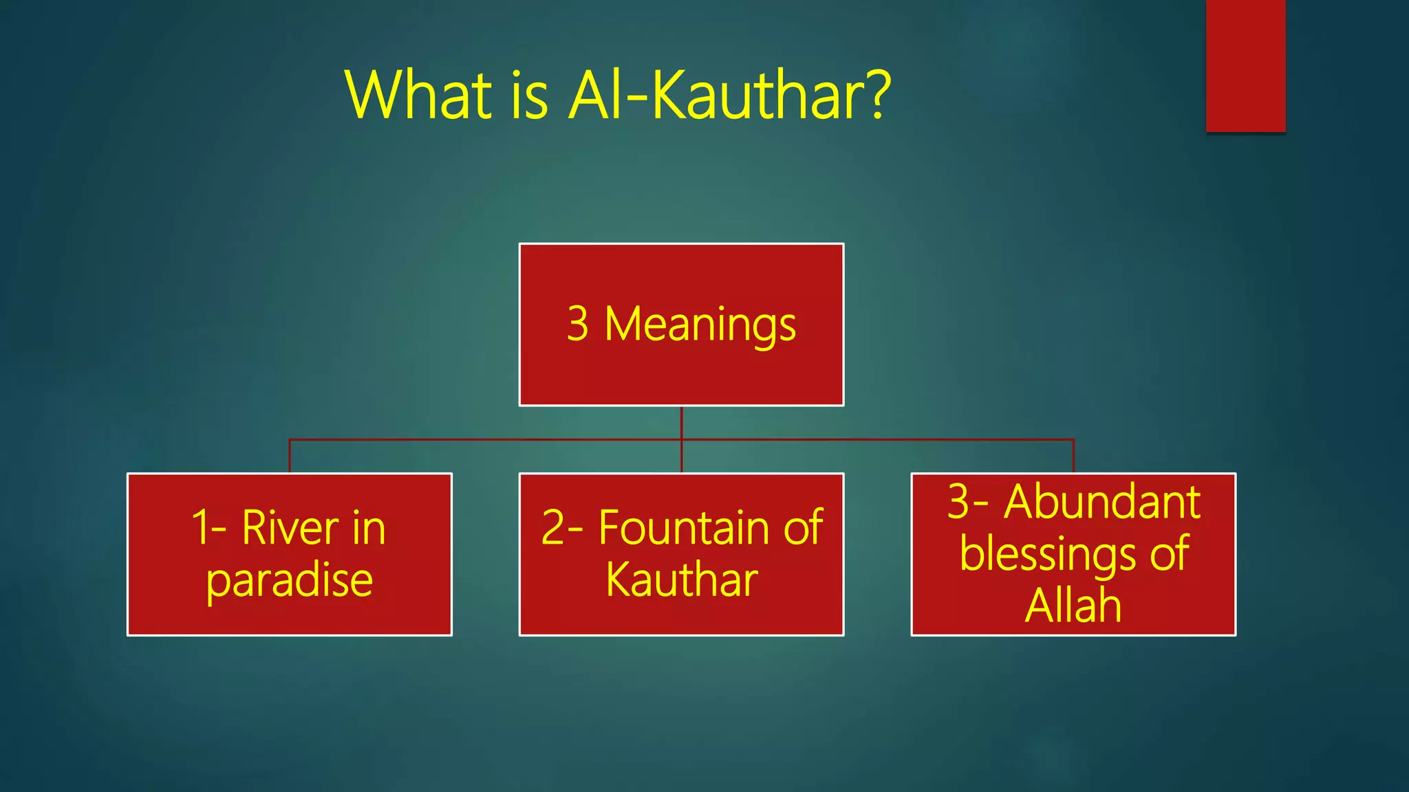Surah Al-Kauthar | PPTX