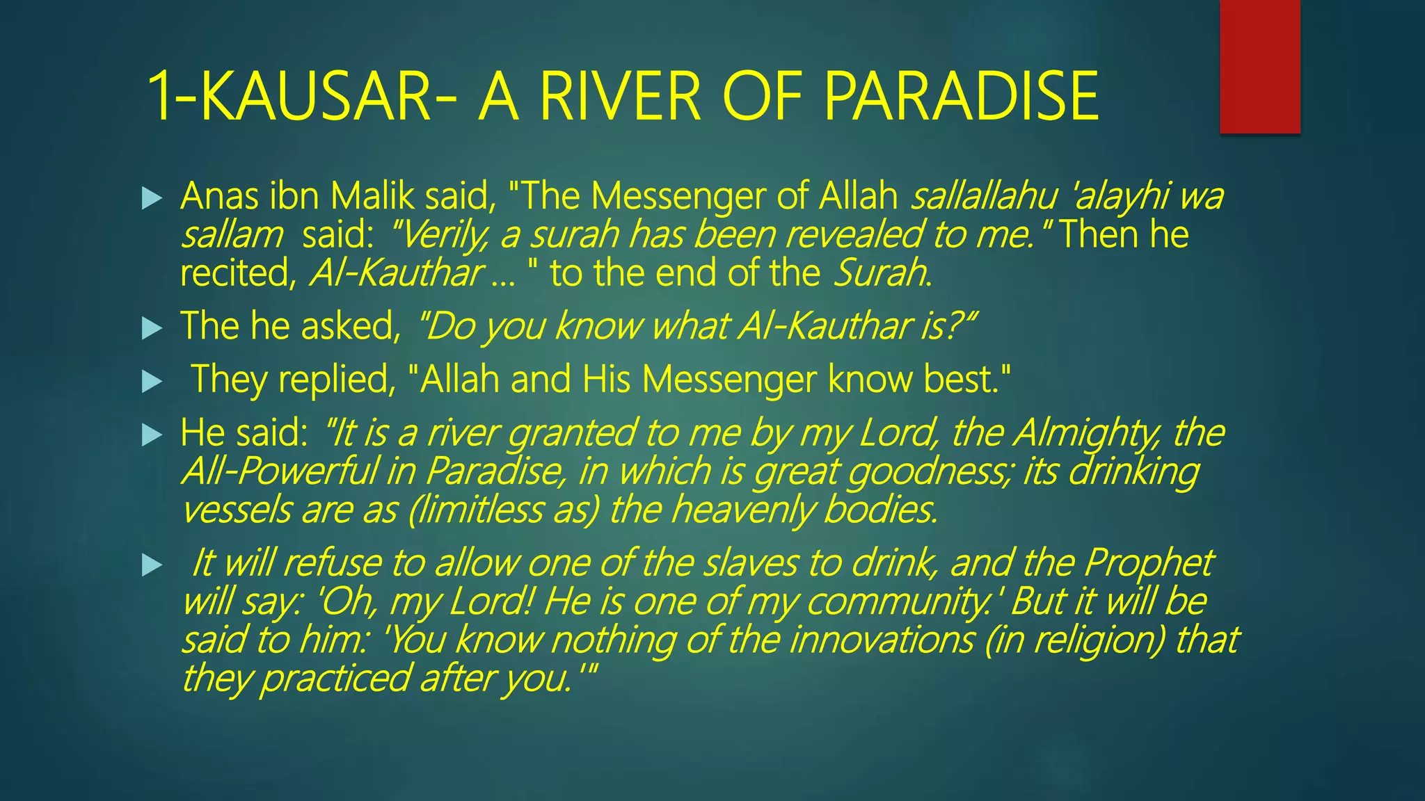 Surah Al-Kauthar | PPTX