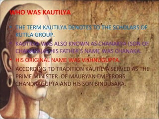 Kautilya | PPT