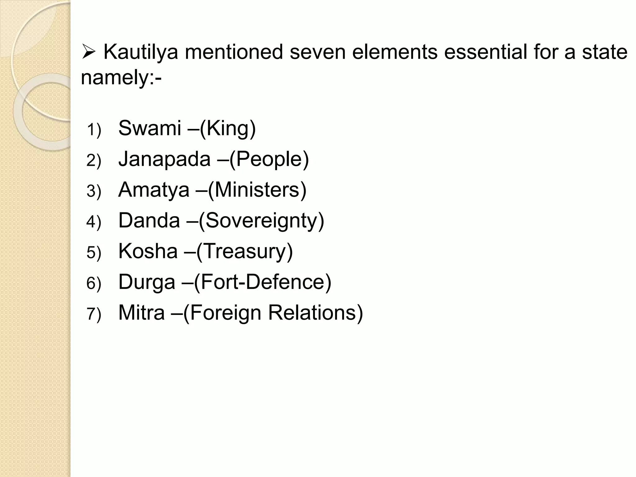 Kautilya: the arthashast-ra | PPTX