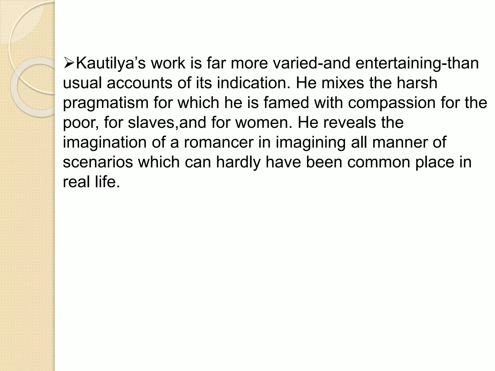 Kautilya: the arthashast-ra | PPTX