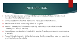 Theories by Kautilya (chanakya) | PPTX