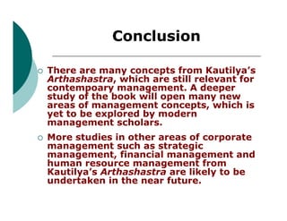Kautilyas Arthashastra In Contemporary Management | PDF