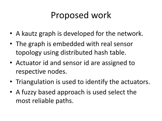 Kautz based wireless sensor and actuator | PPT