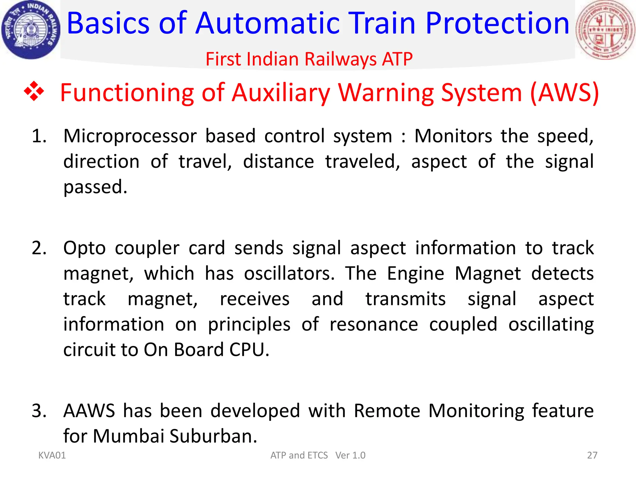 TCAS Kavach as provided in the Indian Railways.pptx