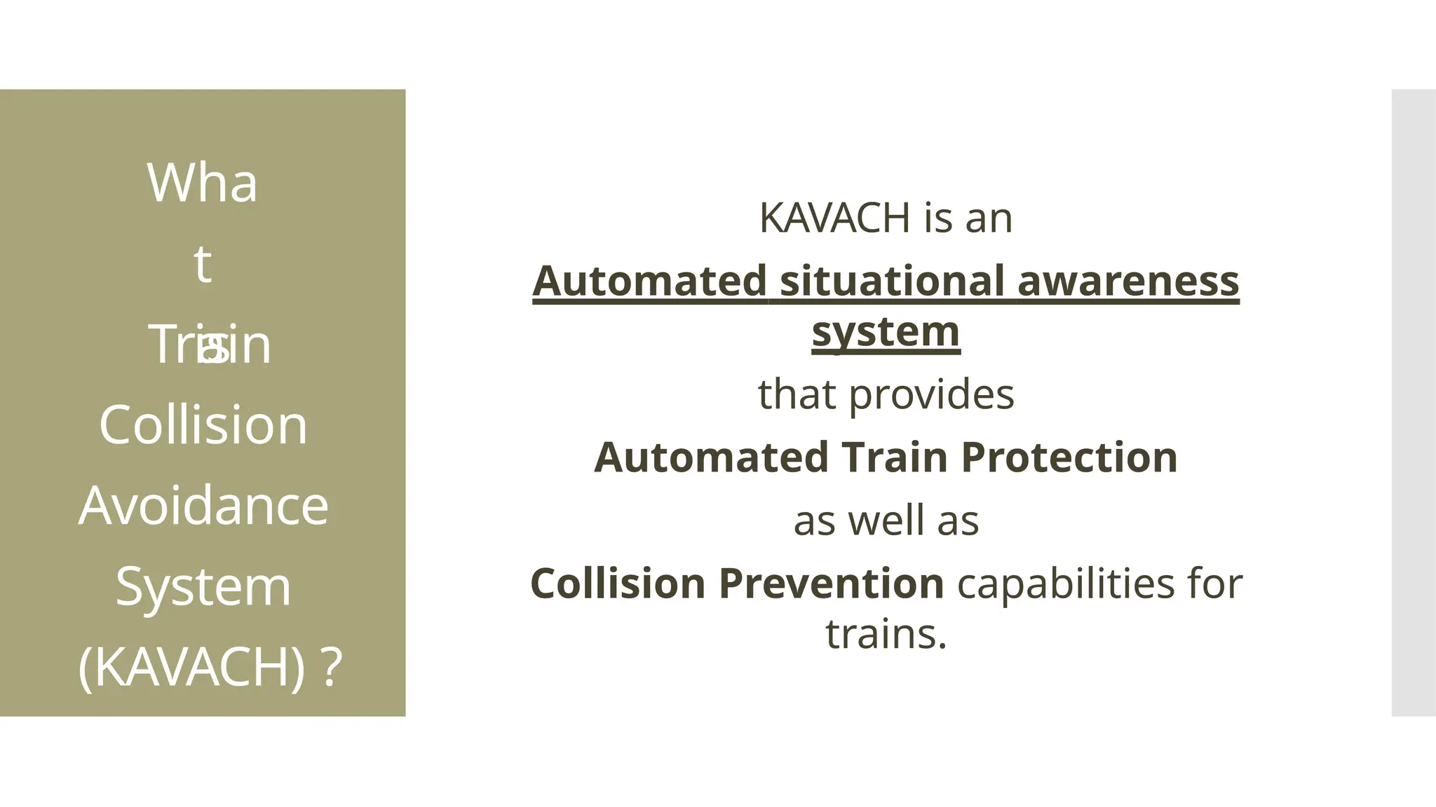 Kavach training project for railway department | PPTX