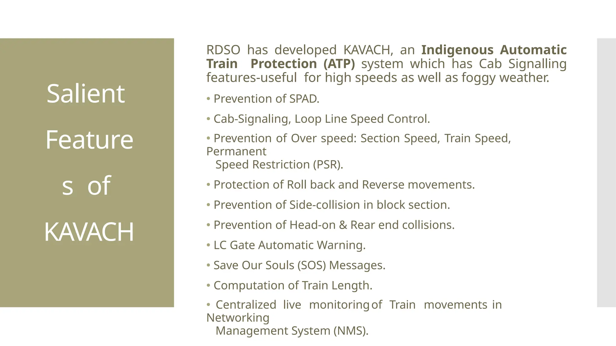 Kavach training project for railway department | PPTX