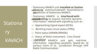 Kavach training project for railway department | PPTX
