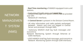 Kavach training project for railway department | PPTX