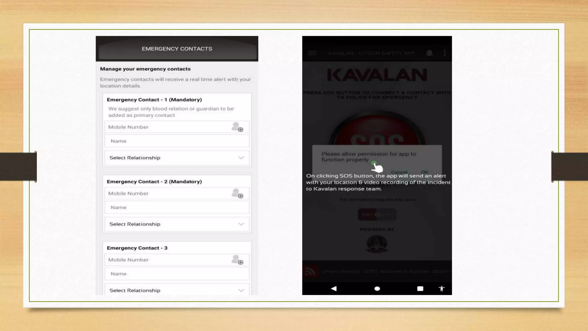 Perception and Effectiveness on usage of kavalan Sos App PPT.pptx