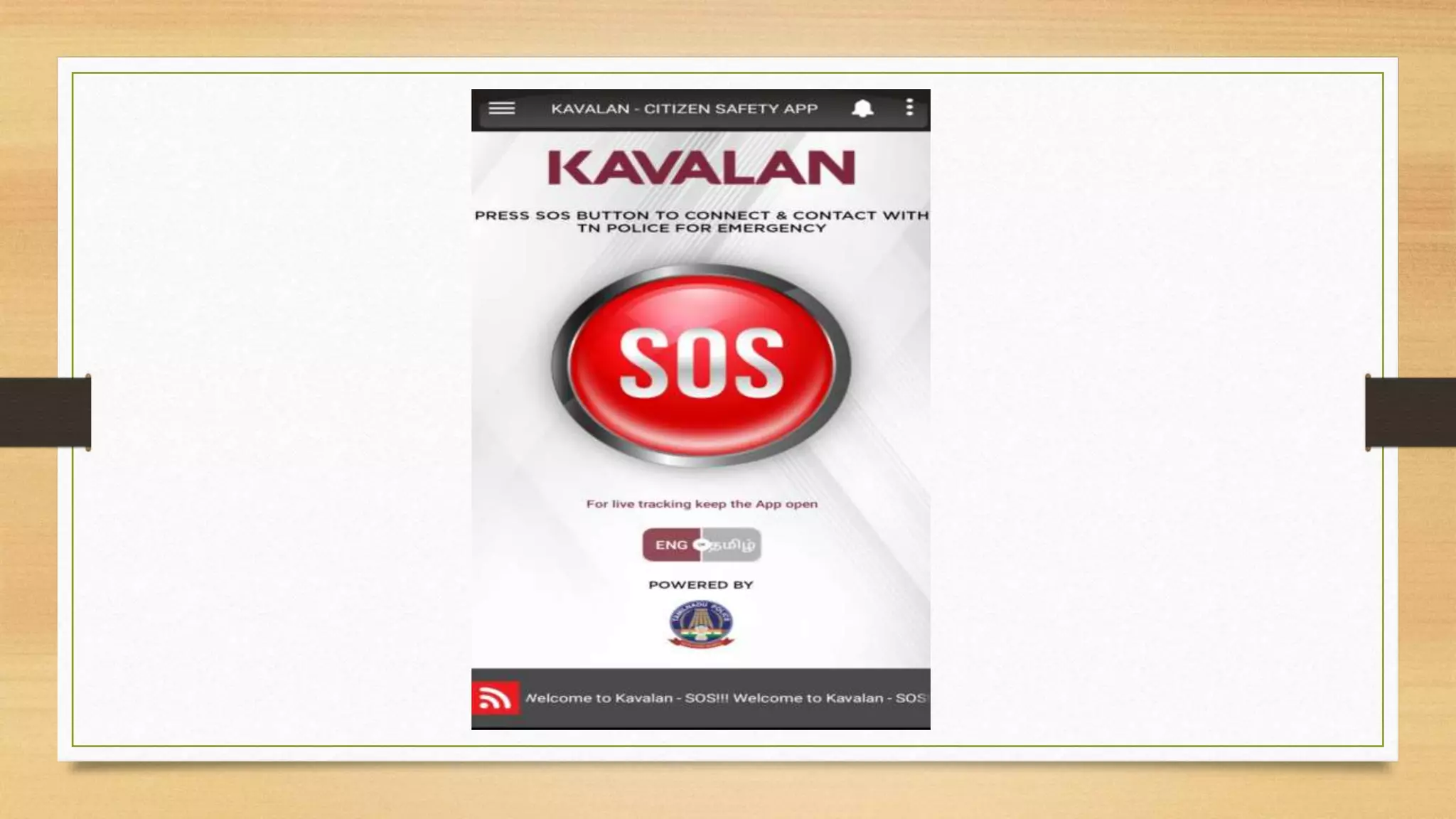 Perception and Effectiveness on usage of kavalan Sos App PPT.pptx