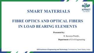 smart materials presentation on fibres optics | PPTX