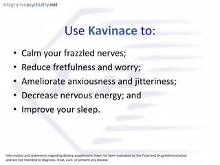 Kavinace by NeuroScience. - For Symptoms of Stress, Anxiousness ...