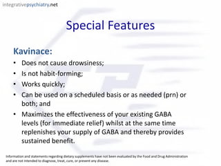 Kavinace by NeuroScience. - For Symptoms of Stress, Anxiousness ...