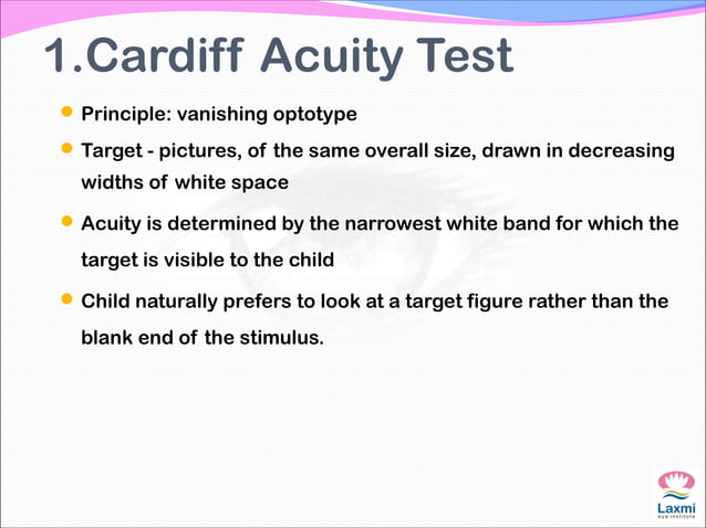 ASSESMENT OF VISUAL ACUITY IN CHILDREN | PPT | Eye and Vision Conditions | Diseases and Conditions