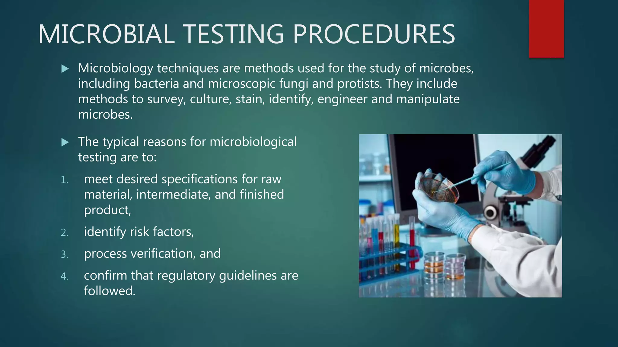 Microbiology Laboratory Qualifications and Microbial Testing Techniques ...