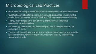 Microbiology Laboratory Qualifications and Microbial Testing Techniques ...