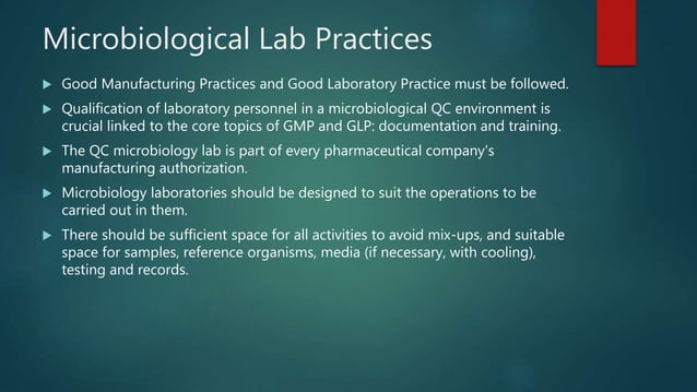 Microbiology Laboratory Qualifications and Microbial Testing Techniques ...