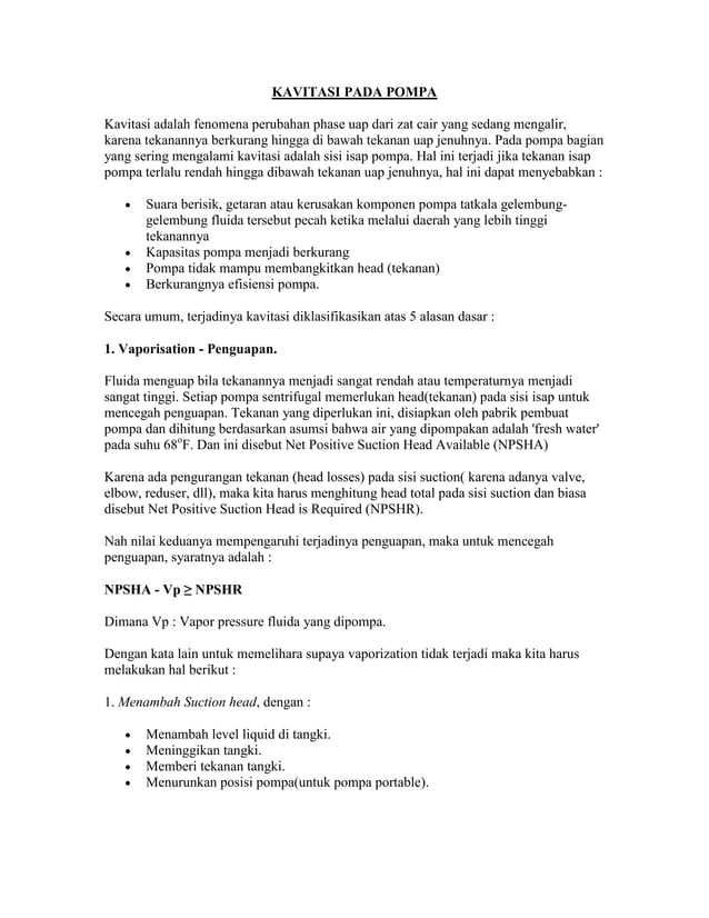 Kavitasi+pada+pompa | PDF