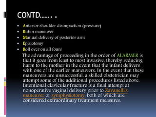 shoulder dystocia | PPTX