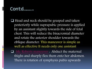 shoulder dystocia | PPTX