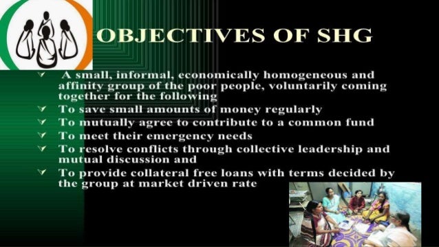 SHG its features, objectives, functions