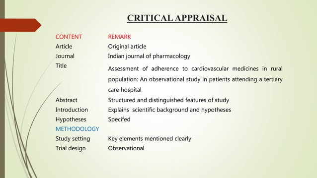 JOURNAL CLUB PRESENTATION | PPTX | Heart and Cardiovascular Diseases ...